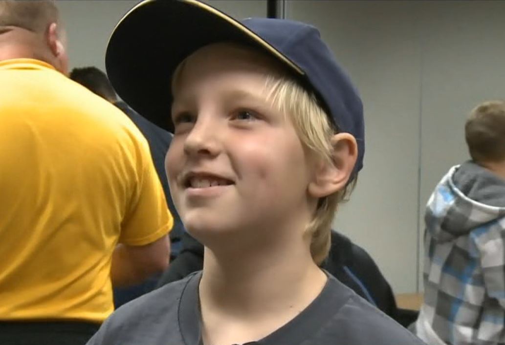 11-year-old-boy honored after saving dad | abc10.com