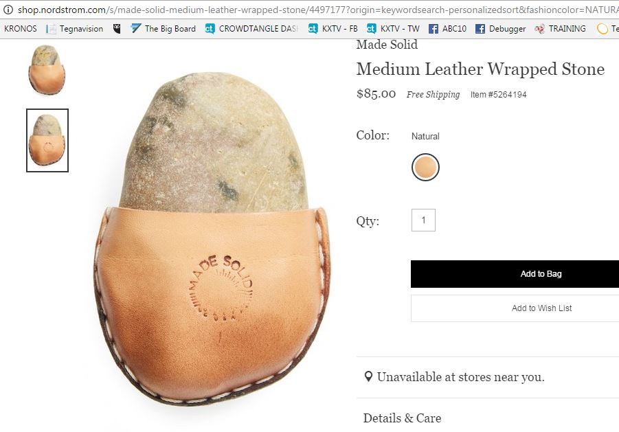 You can buy a rock for $85 at Nordstrom | krem.com