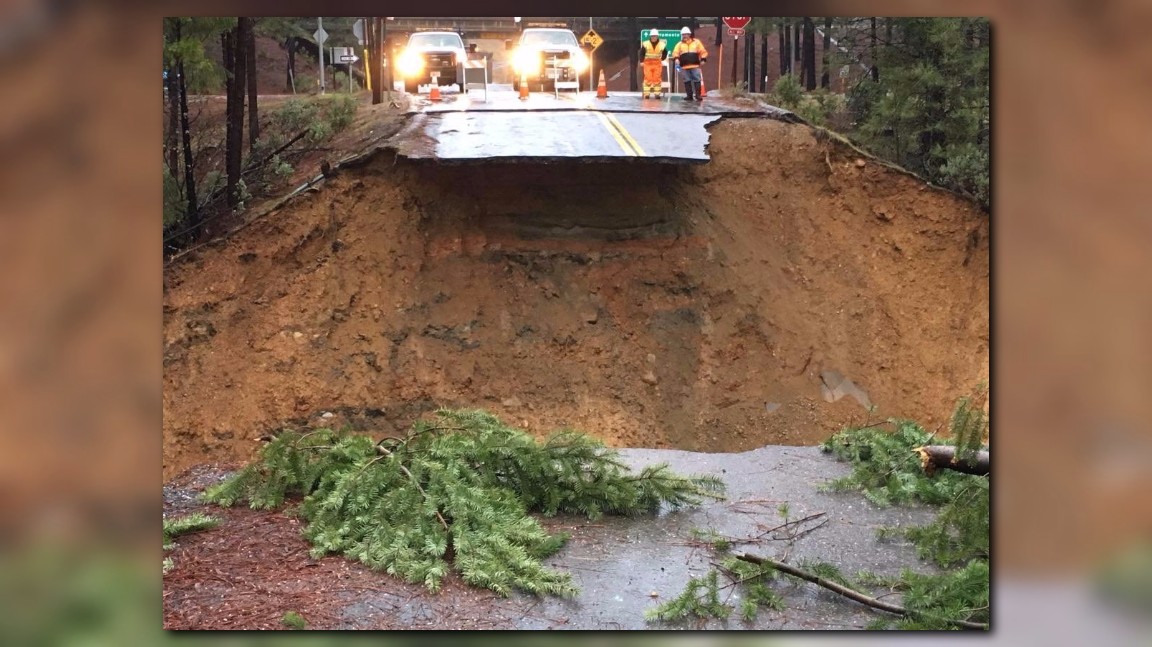 Road washout occurs outside of Alta, portion of community affected ...