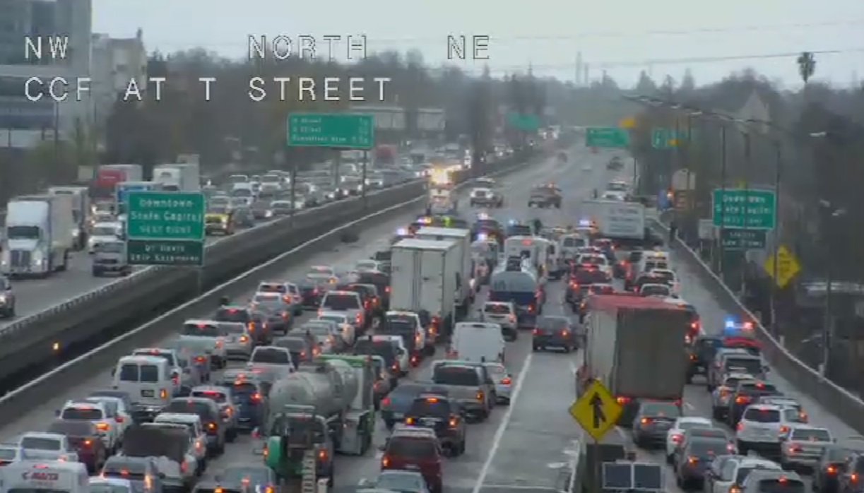 Update: Capital City Freeway northbound lanes reopen after multi-car ...